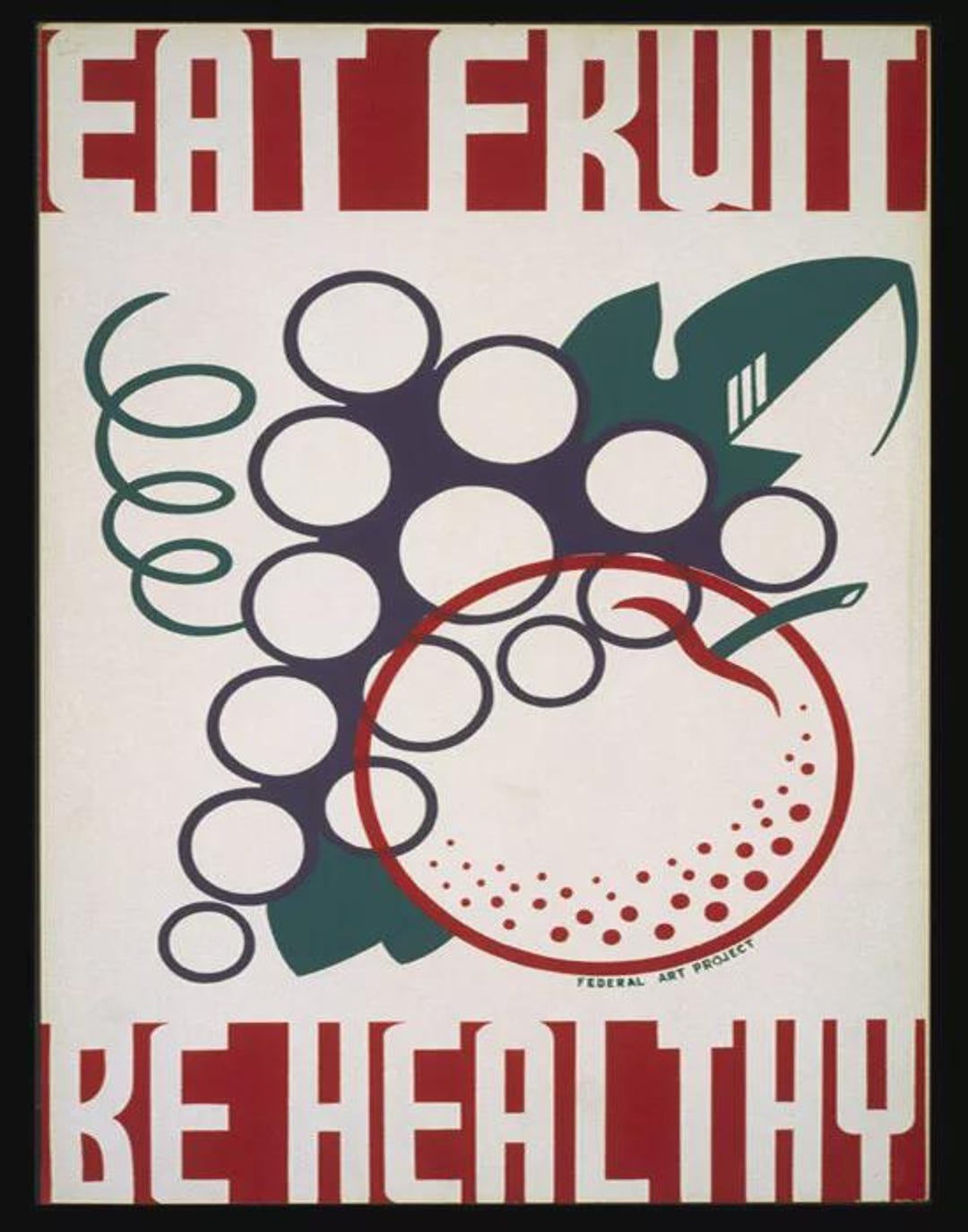 Eat Fruit Be Healthy Nutritional Art Poster - Etsy