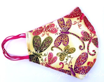 Dragonfly Face Mask - Etsy
