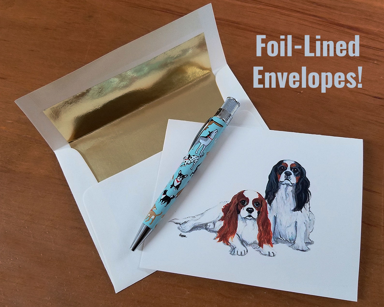 Black and White Cocker Spaniel Note Cards, Boxed Note Cards, Personalized Note Cards - Etsy