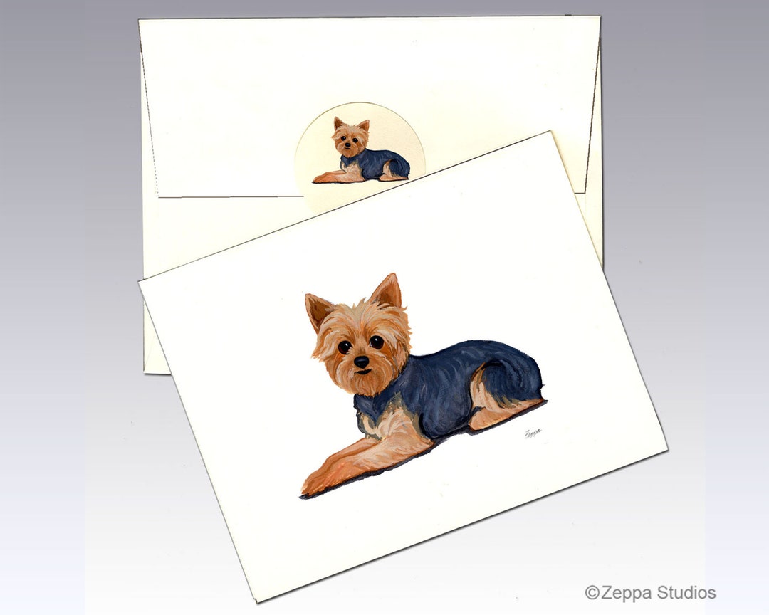 Yorkshire Terrier Note Cards, Boxed Note Cards, Personalized Note Cards ...