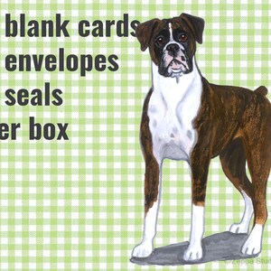 Brindle Boxer Note Cards, Boxed Note Cards, Personalized Note Cards - Etsy