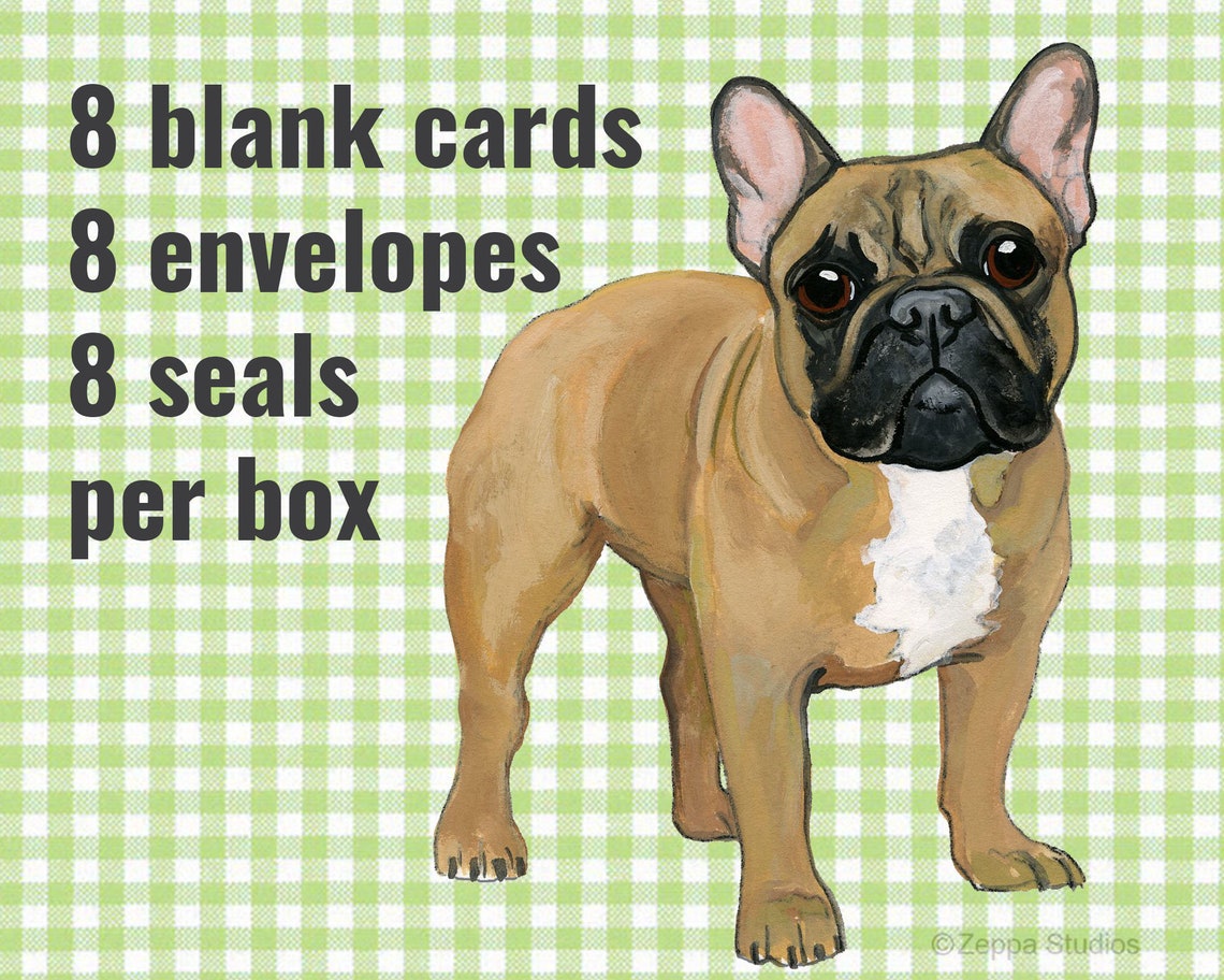 French Bulldog Note Cards Boxed Note Cards Personalized Note - Etsy