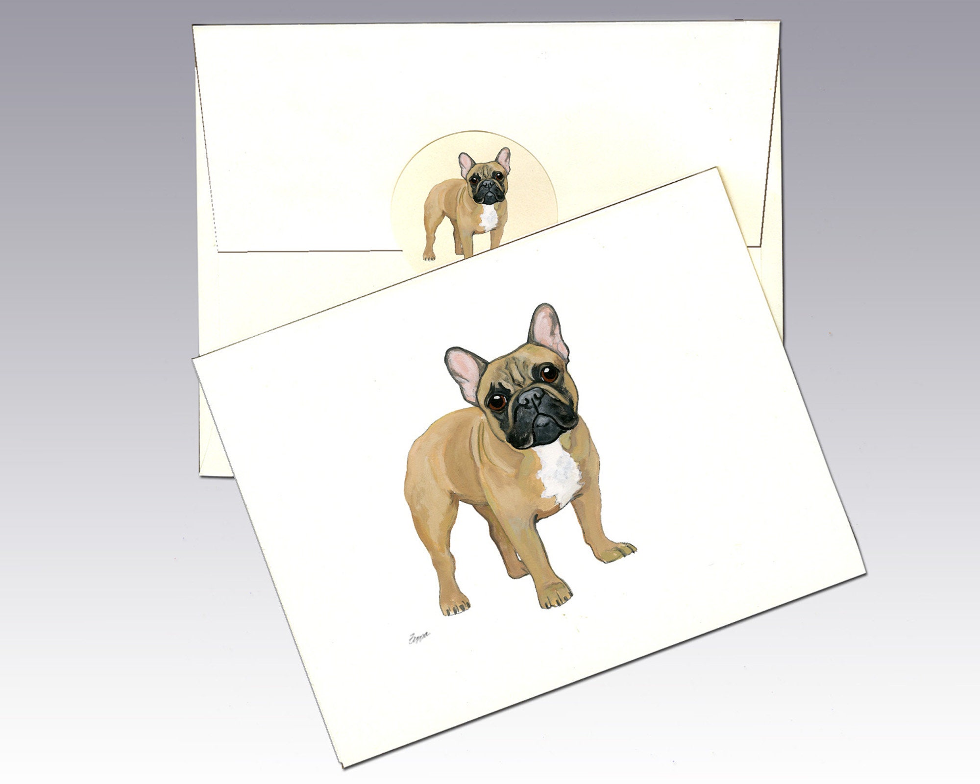 French Bulldog Note Cards Boxed Note Cards Personalized Note - Etsy