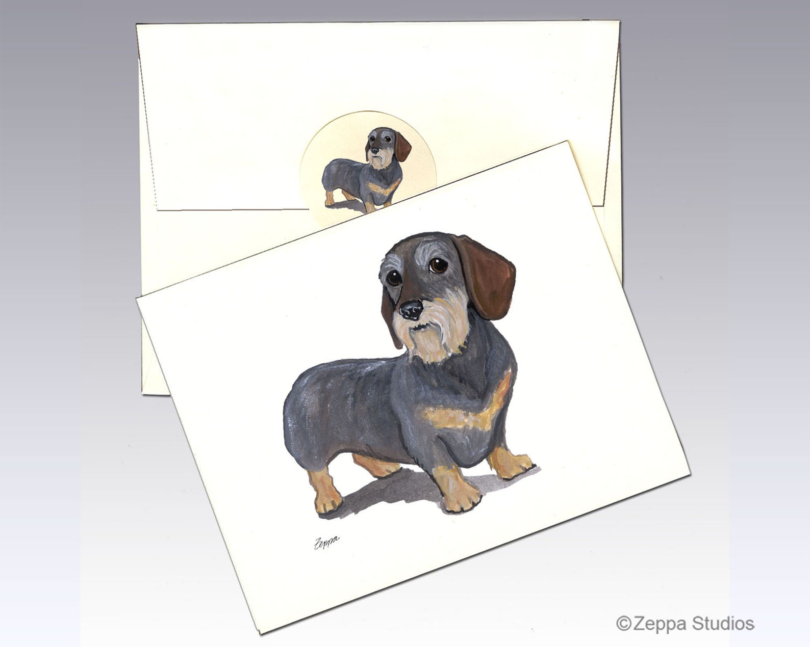 Long Haired Dachshund Note Cards Boxed Note Cards - Etsy
