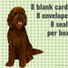 Brown Labradoodle Note Cards Boxed Note Cards Personalized - Etsy