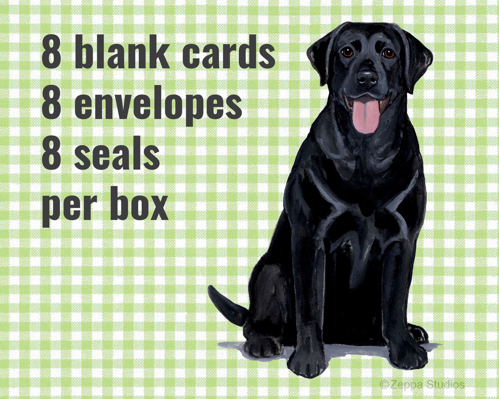 Black Lab Lying Down Note Cards, Boxed Note Cards, Personalized Note ...