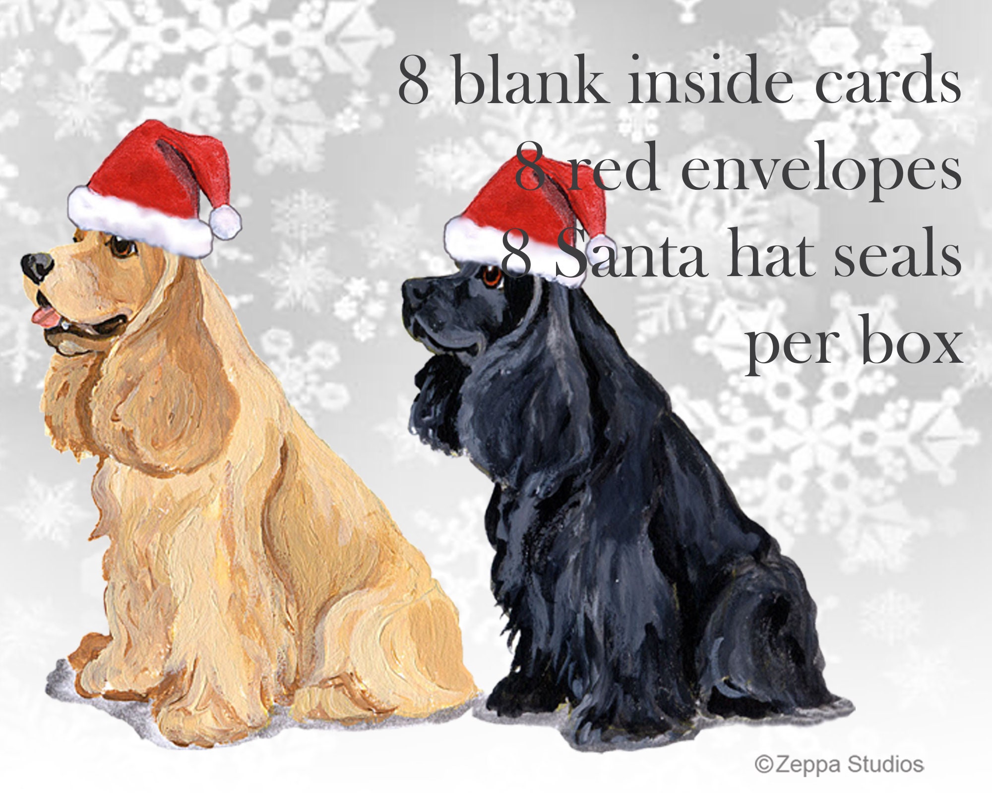 Cocker Spaniel Christmas Cards, Boxed Christmas Cards, Personalized ...