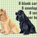 Black and White Cocker Spaniel Note Cards, Boxed Note Cards ...