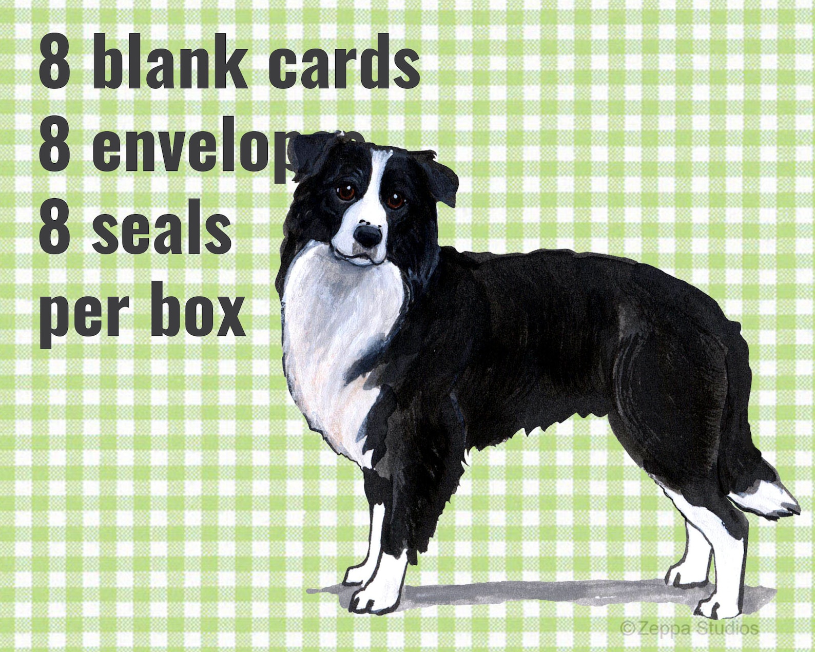 Border Collie Note Cards Boxed Note Cards Personalized Note - Etsy