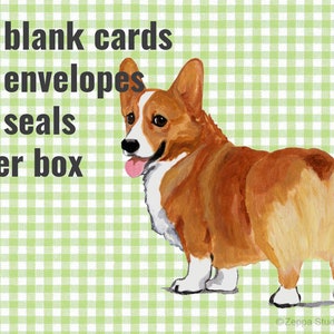 Welsh Corgi Note Cards, Boxed Note Cards, Personalized Note Cards - Etsy