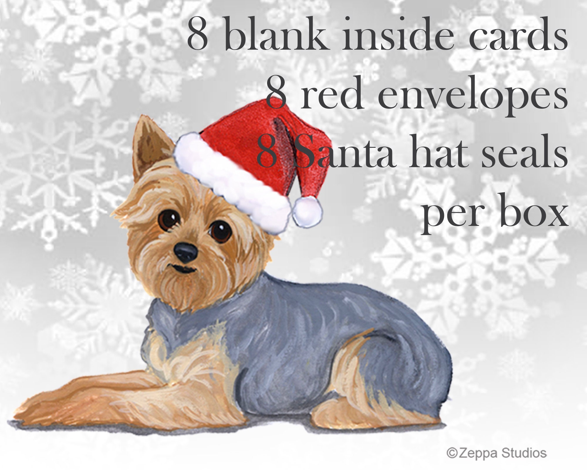 Yorkshire Terrier Christmas Cards Boxed Christmas Cards | Etsy