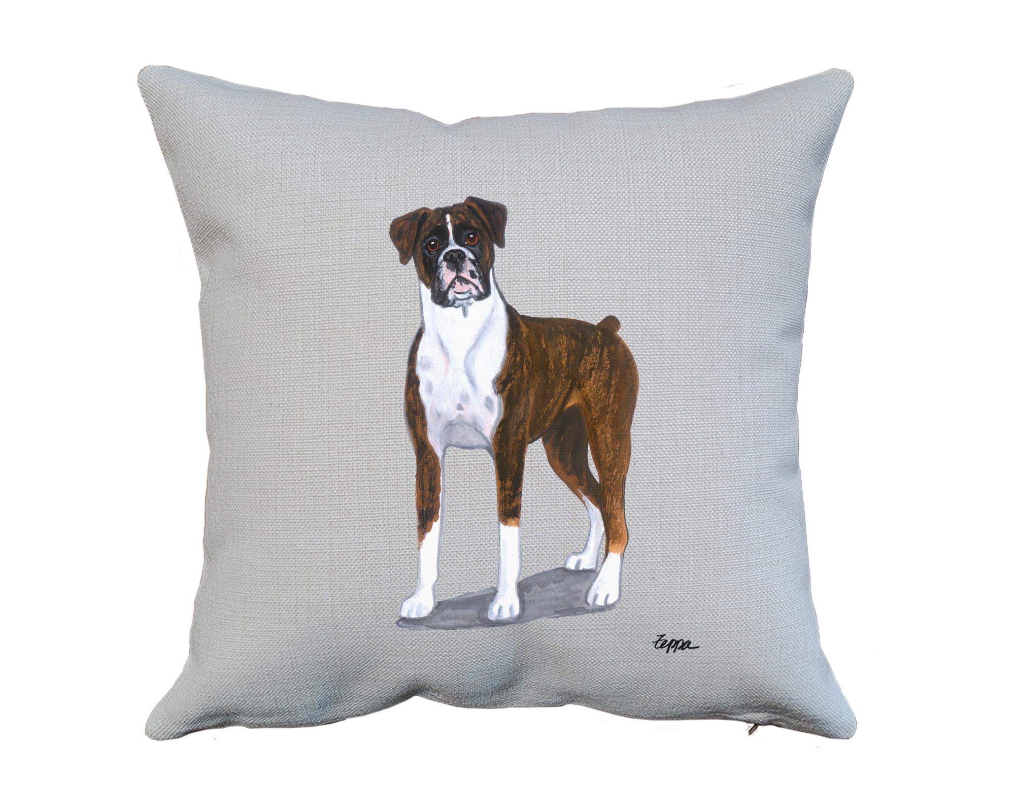 Boxer Throw Pillow: Dog Lover Home Decor - Etsy