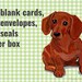 Red Dachshund Note Cards, Boxed Note Cards, Personalized Note Cards - Etsy
