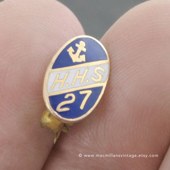 10K Gold Mini Class of 1927 Pin From Hope High School… - Gem