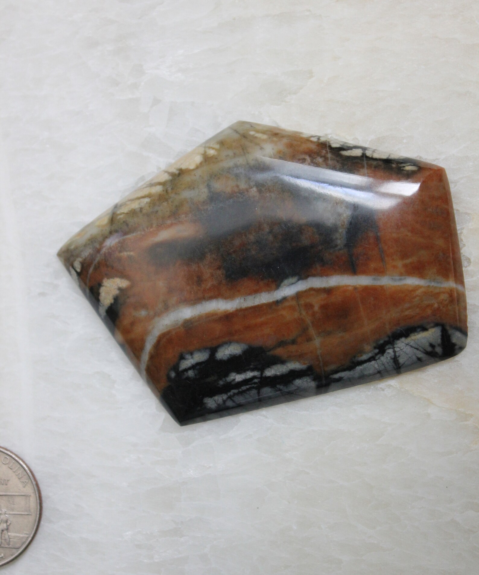 Utah Picasso Marble Natural Large Cabochon 3 x 2 | Etsy