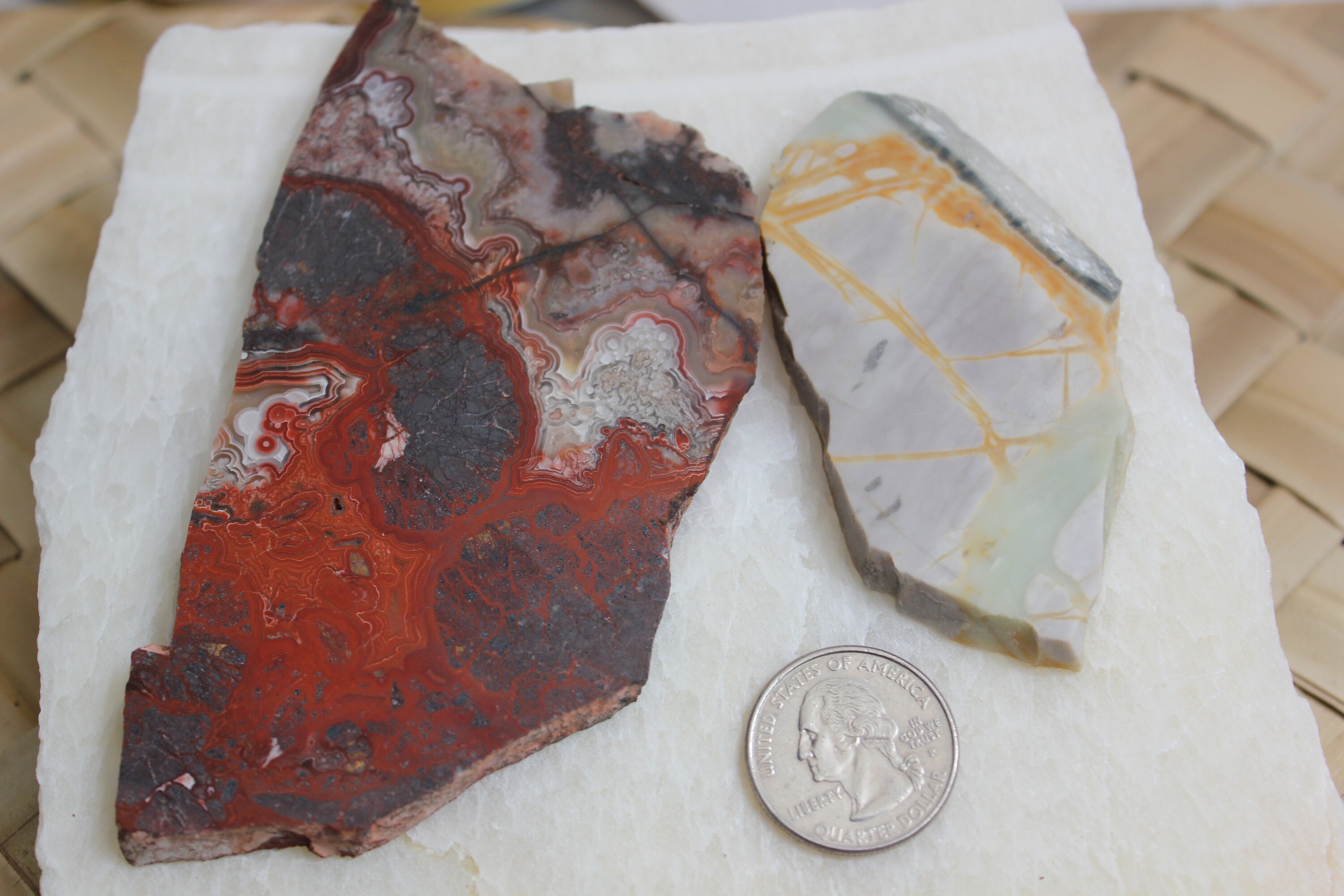 Two Stone Slabs Preform Slabs Utah Picasso Marble/jasper Crazy - Etsy UK