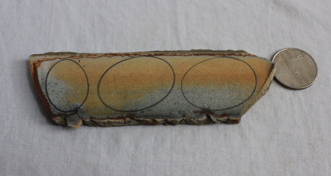 Chicken Track Jasper Stone Slab 4" X 1.5" X 1/4 Inch or Preform for ...