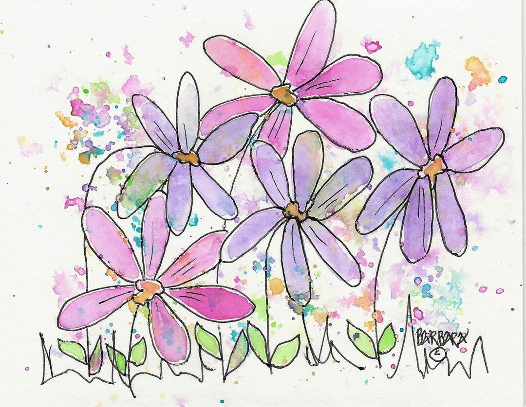 Pretty Pastel Note Cards, Blank Inside, Handmade Cards - No. 1134 ...