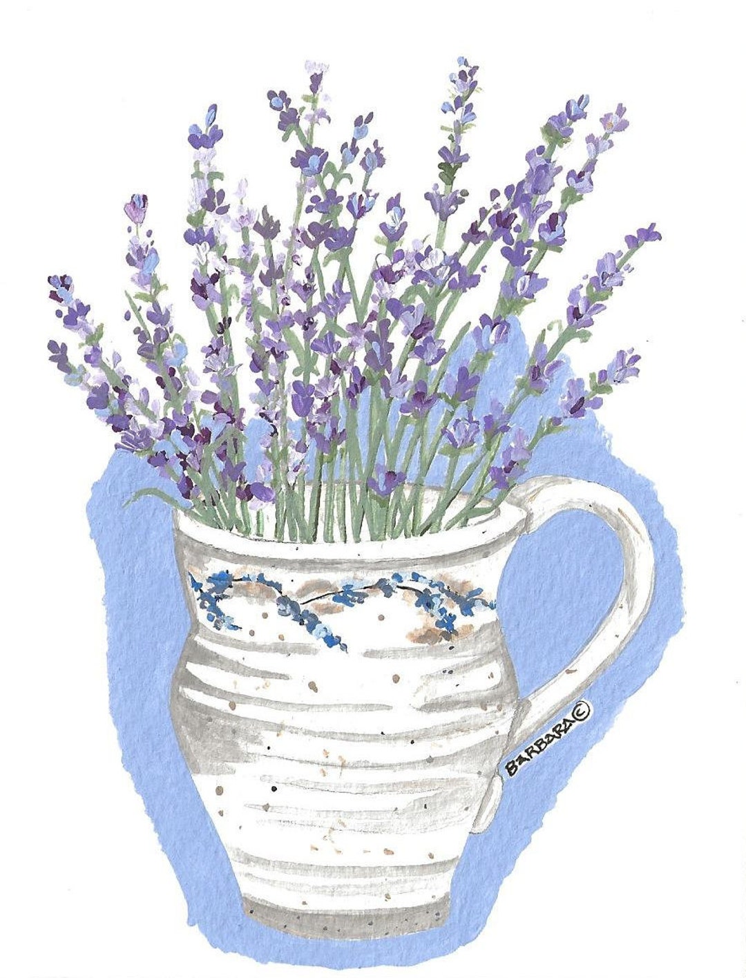 Note Cards, Lavender Notes, Handmade, BLANK INSIDE - No. 1015 ...