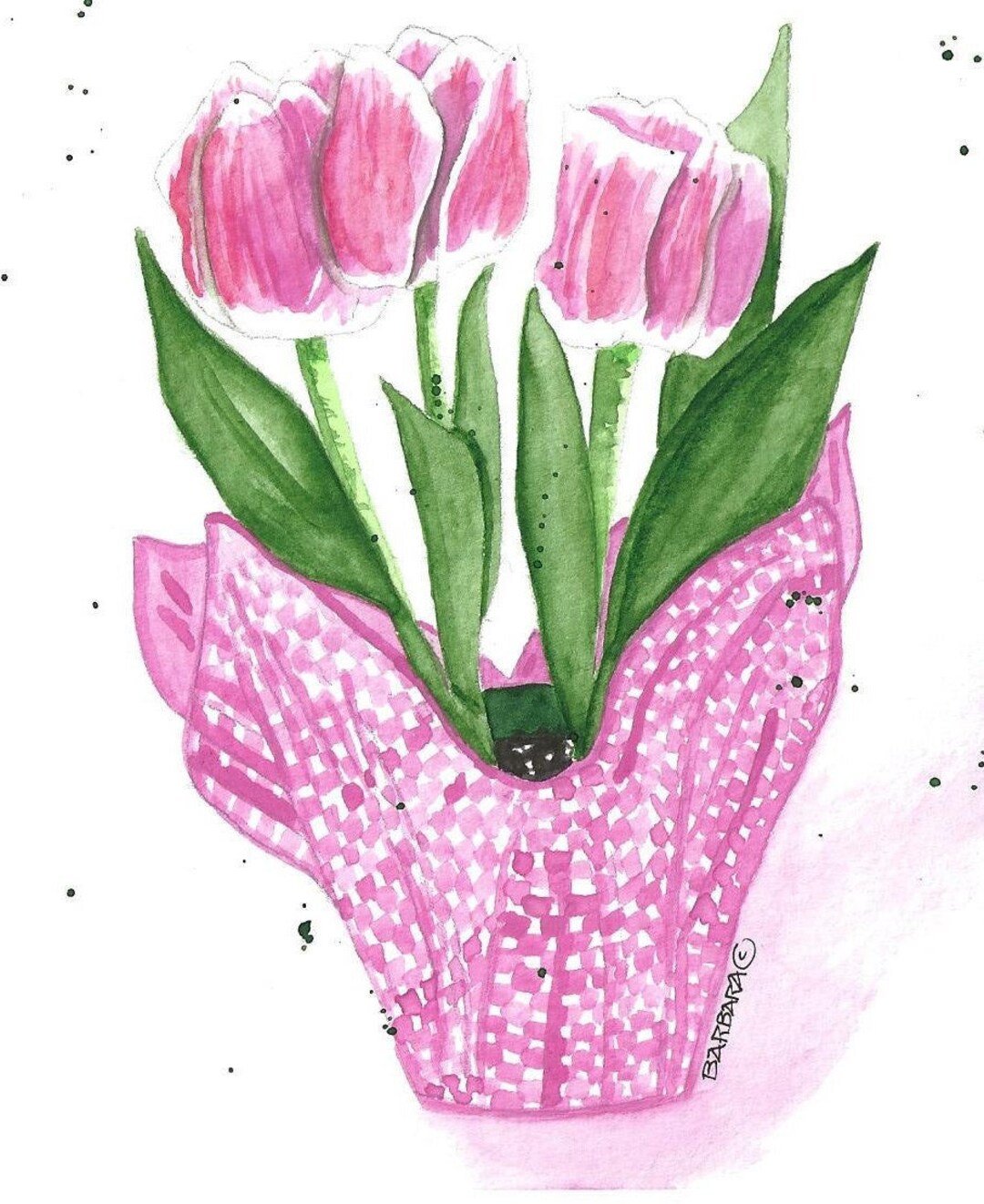 Note Cards, Tulip Note Cards, Blank Inside, Watercolor Prints - No ...