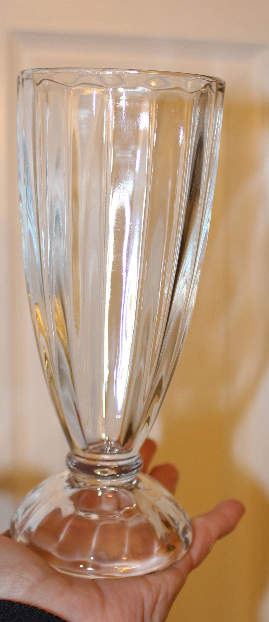 Vintage Milkshake Root Beer Float Glasses Heavy Weight 1960's, Soda ...