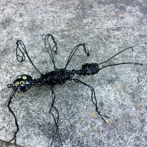 Beaded Wire Bug, Beaded Butt Black Ant, Insect Lover Gift - Etsy