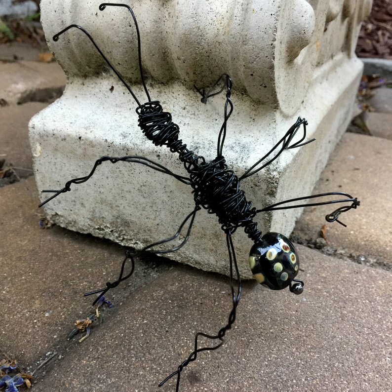 Beaded Wire Bug Beaded Butt Black Ant Insect Lover Gift - Etsy Australia