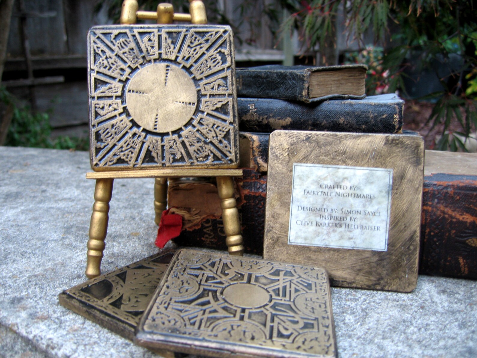 Gold Edition Hellraiser Puzzle Box Coasters Set of 4, Hellraiser Lament ...