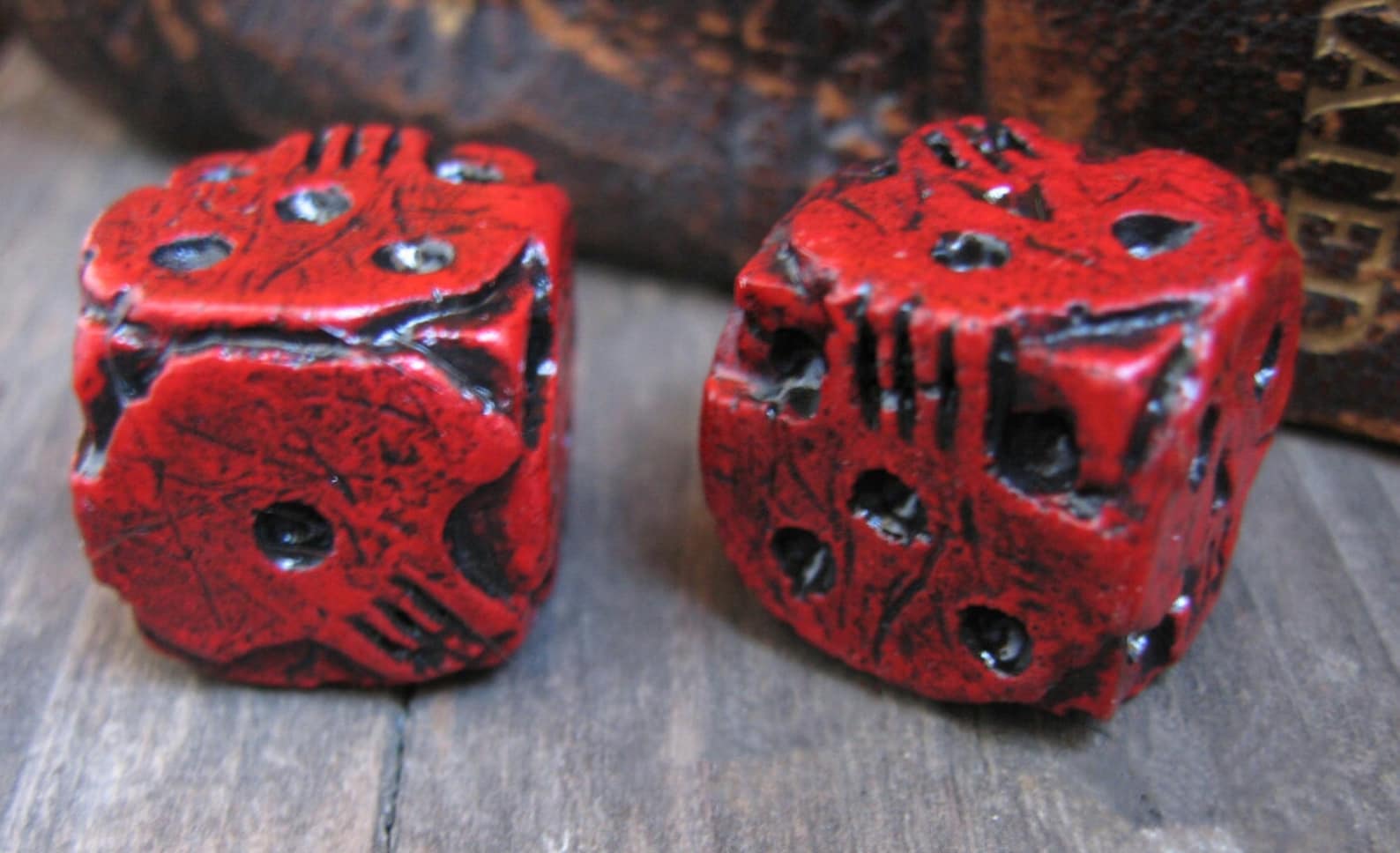 Hand Cast Red Skull Dice Oogie Boogie Nightmare Movie Dice - Etsy