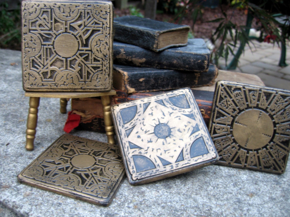 Gold Edition Hellraiser Puzzle Box Coasters Set of 4 | Etsy