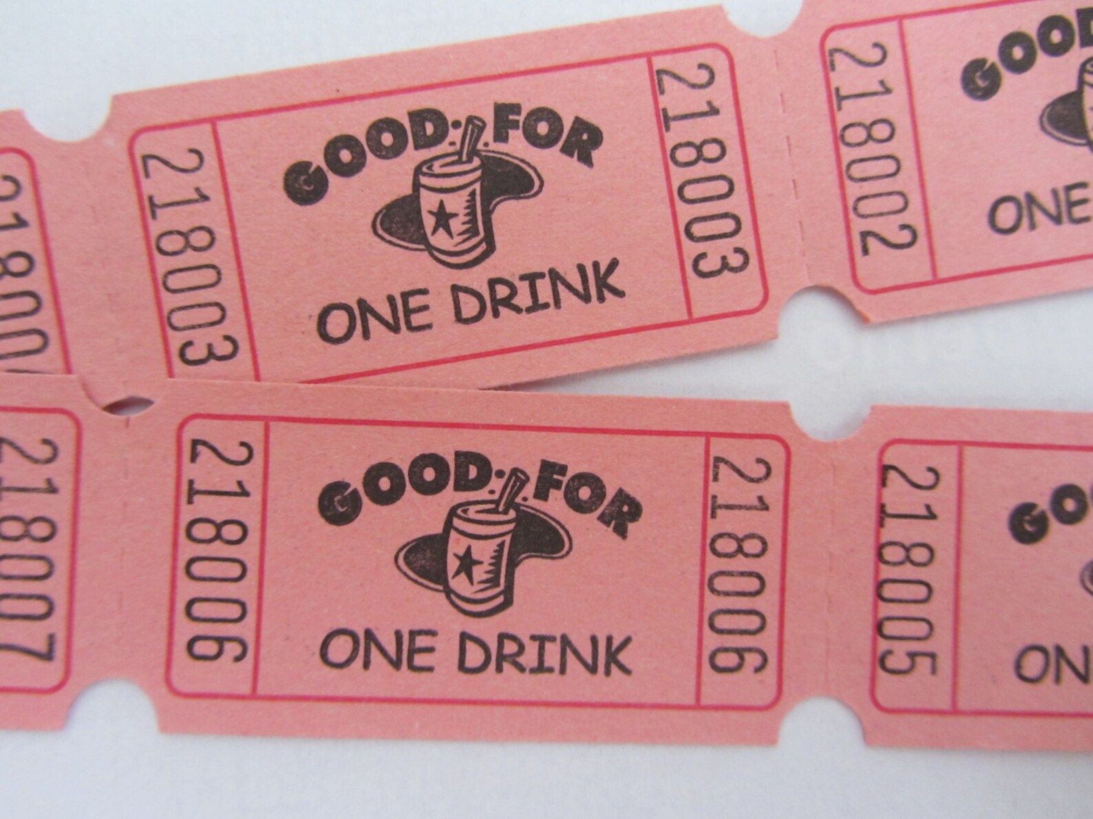 Drink Tickets Tokens Party Celebration Wedding Favour Favor - Etsy
