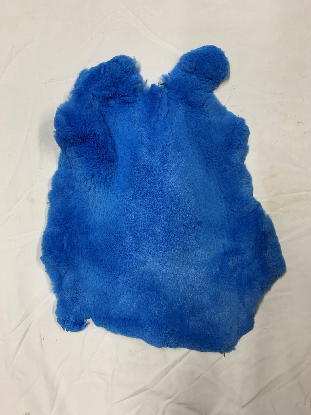 Rabbit Skin Fur Pelts (DYED BLUE) - Etsy
