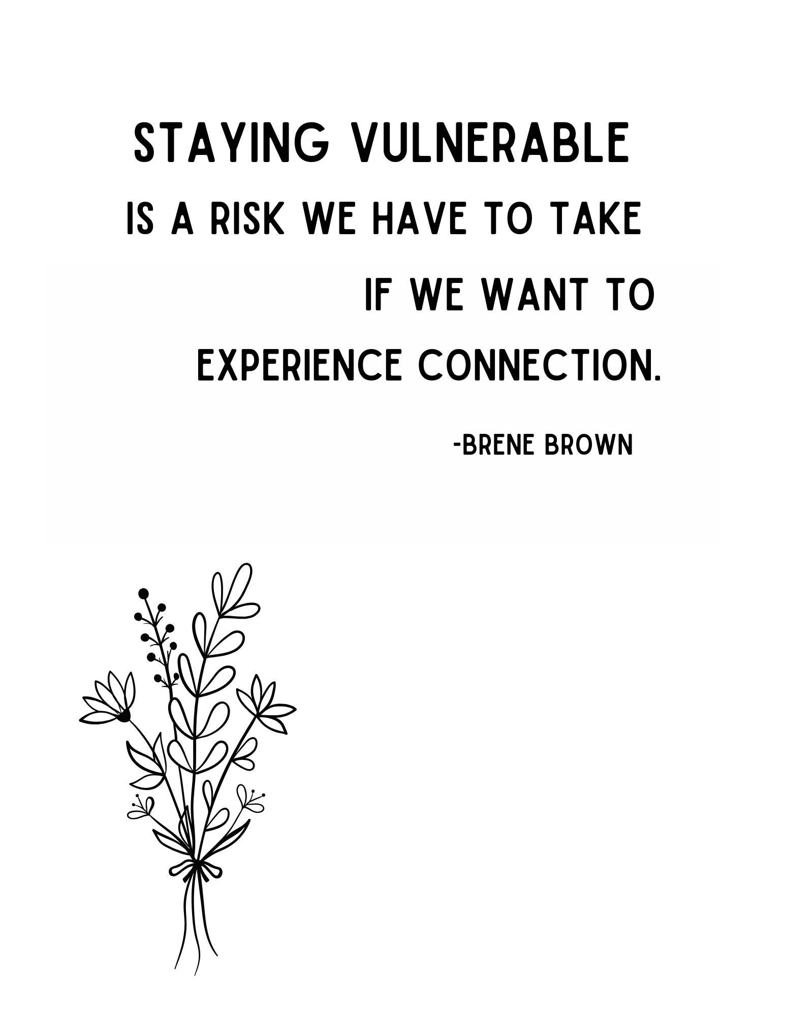 Brene Brown Vulnerability Printable Art, Brene Brown Quote, Digital ...