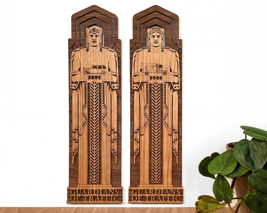 Guardians Wall Art, Cleveland "guardians of Traffic" Statues From the ...