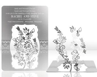 Metal Wedding Invitation - Etsy