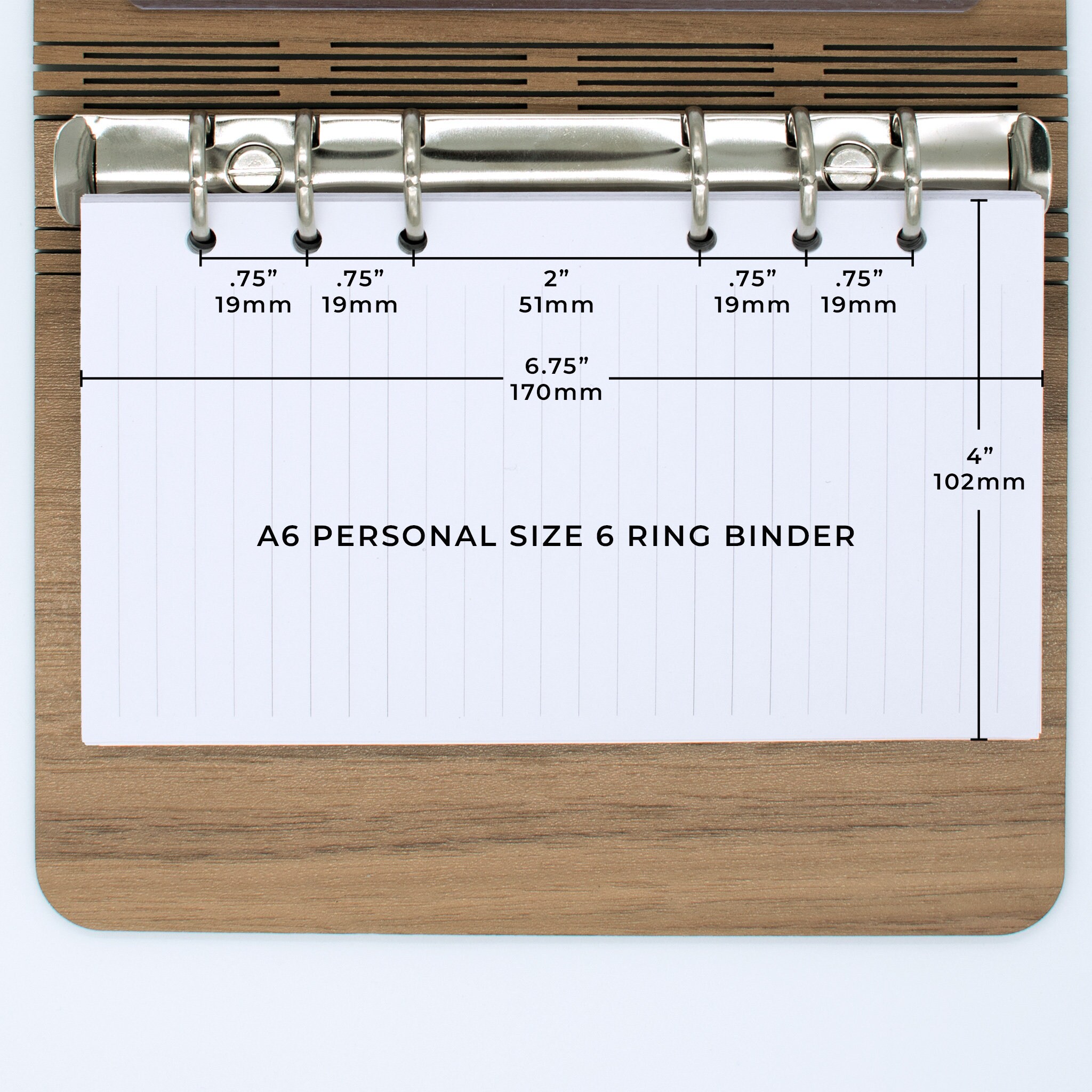 A6 Lined Paper, 100 Sheets, Refill Pack for Journals and 6 Ring Binders ...