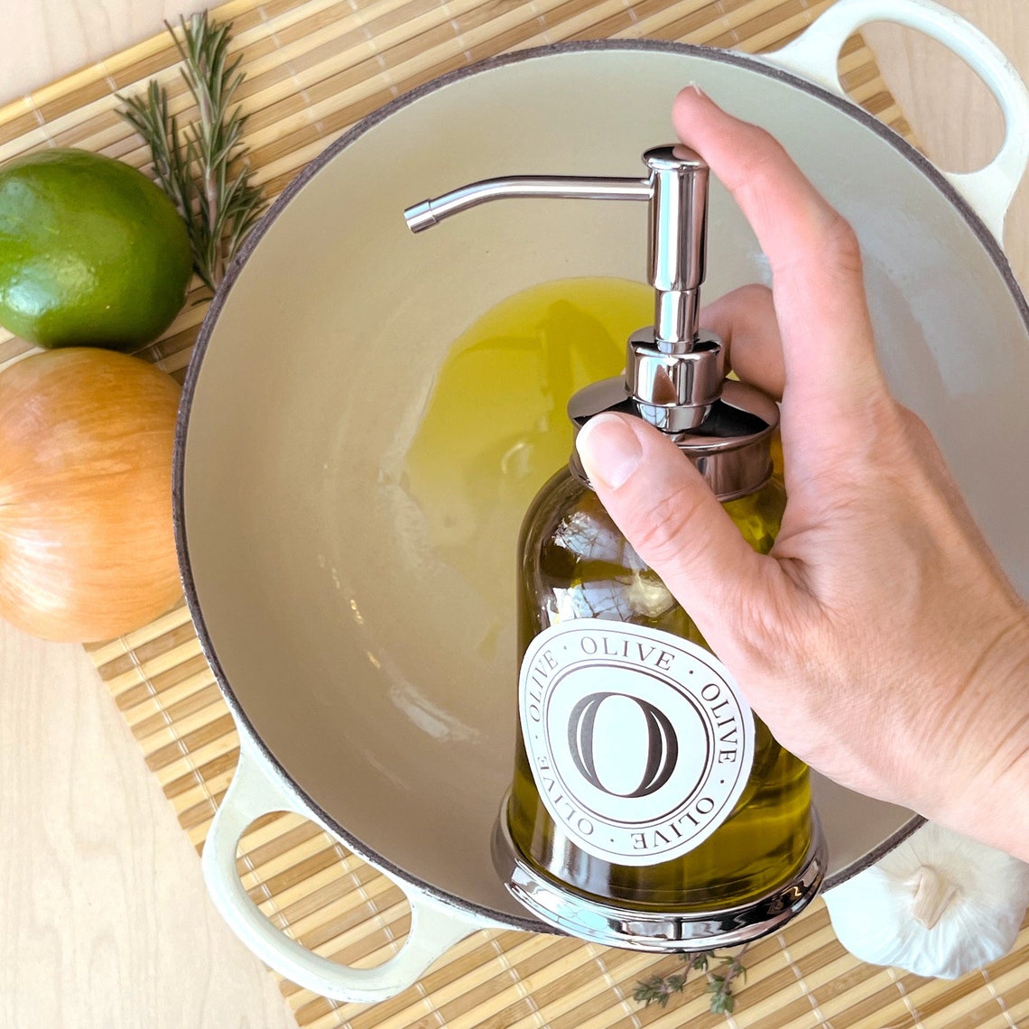 Oil Dispenser for Easy, No-mess Measuring, With Stickers for Multiple ...