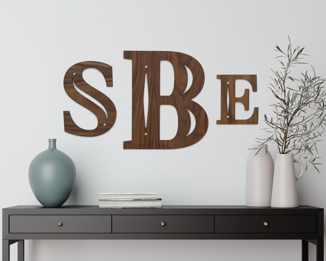 Custom Wood Letters and Numbers for Wall, Contemporary Design, Make ...