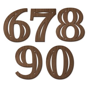 3D Custom Wood Letters and Numbers for Wall With Wall Standoffs ...
