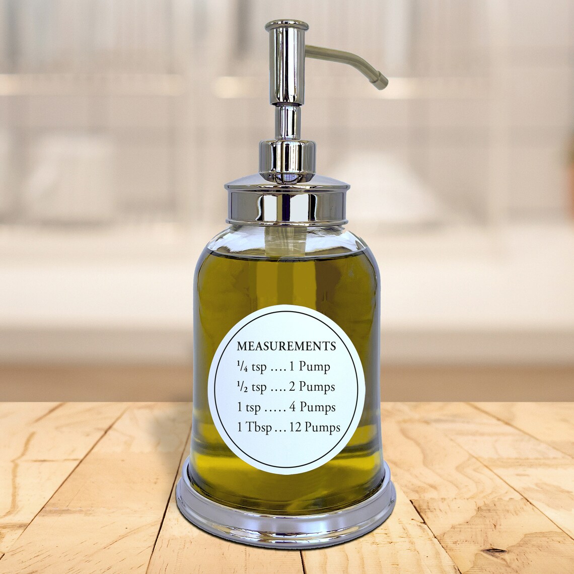 Oil Dispenser for Easy, No-mess Measuring, With Stickers for Multiple ...