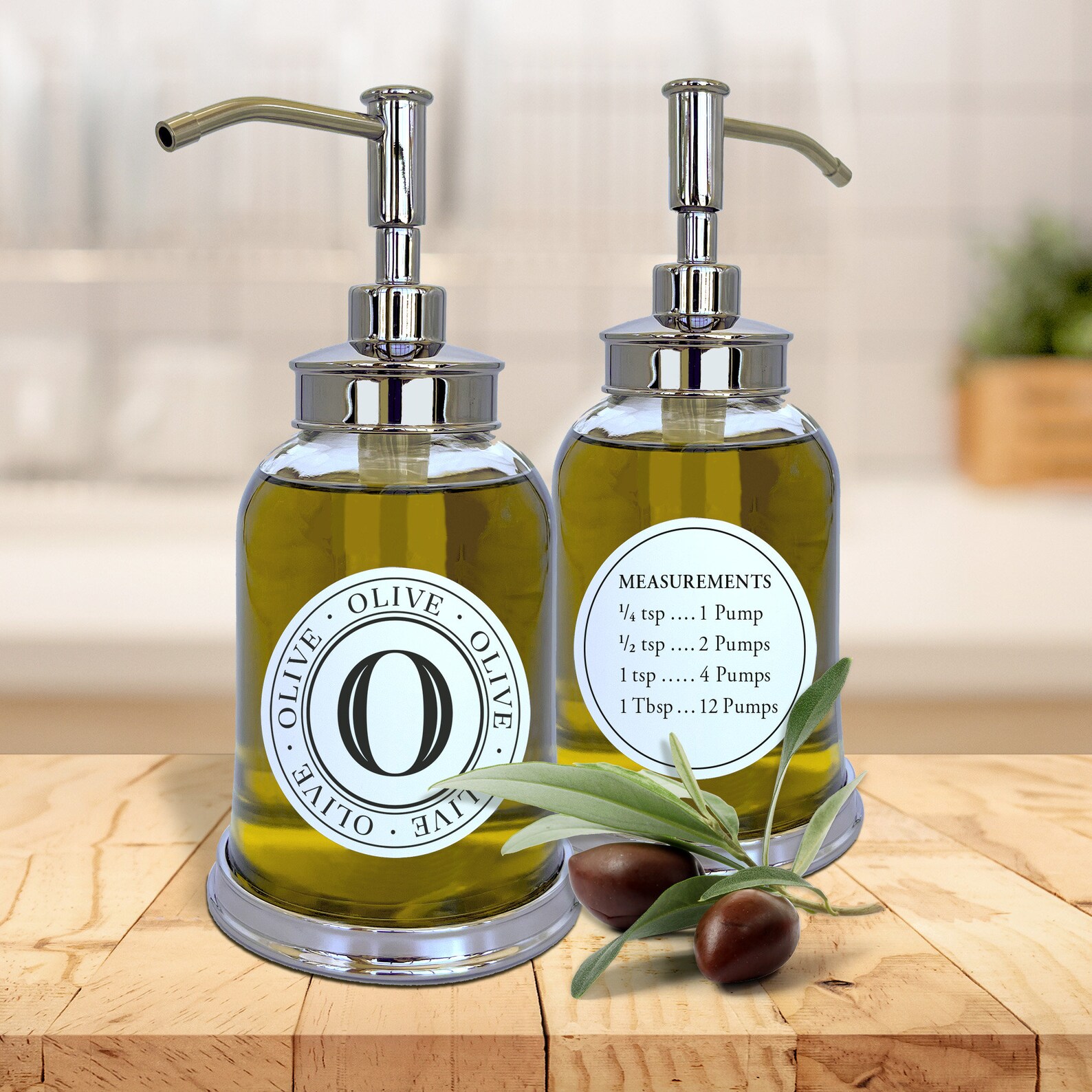 Oil Dispenser for Easy, No-mess Measuring, With Stickers for Multiple ...