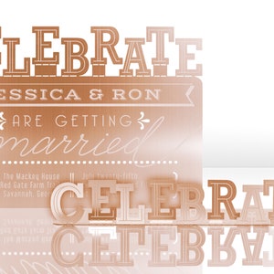 Metal Wedding Invitation, Celebrate: Stainless Steel Invite Doubles as ...