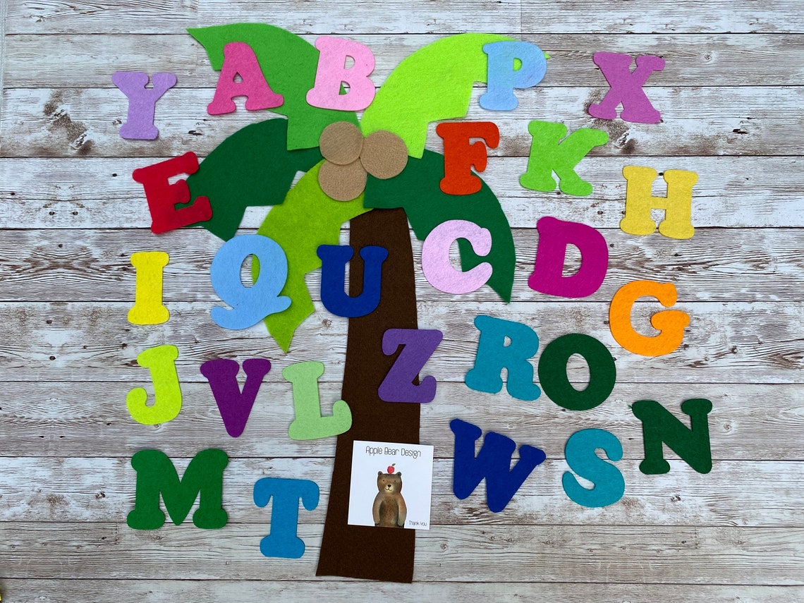 Felt Board Story Set: Chicka Chicka Boom Boom Capital | Etsy