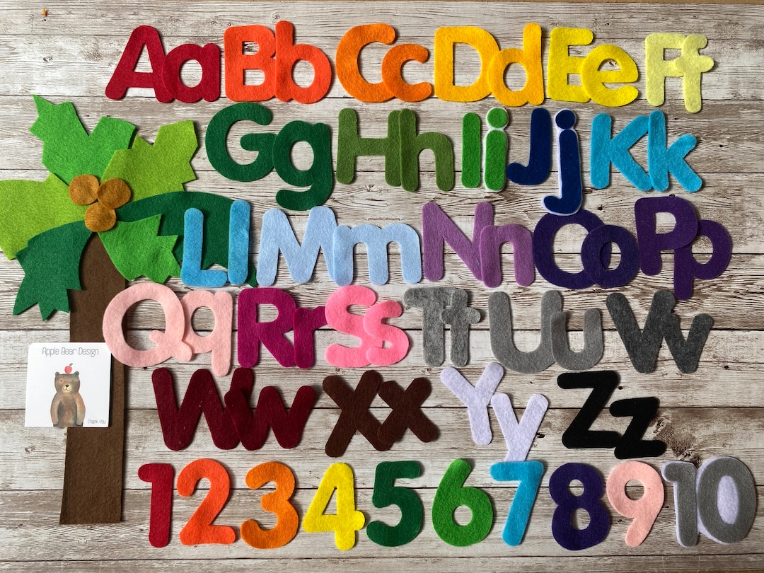 Felt Board Story Set: Chicka Chicka Boom Boom Capital Case/ Lowercase ...
