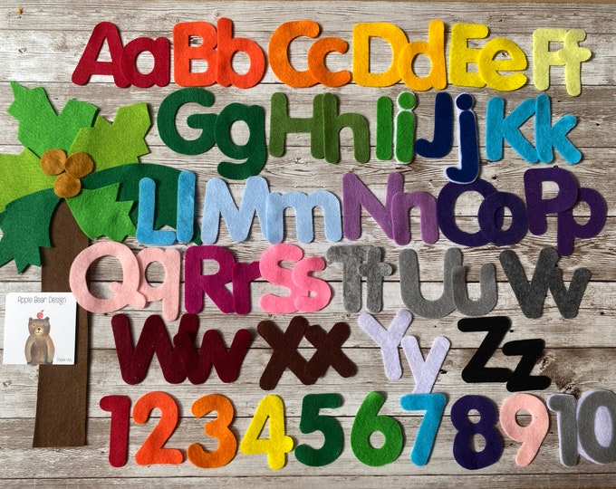 Felt Board Story Set: Chicka Chicka Boom Boom Capital Case/ Lowercase ...
