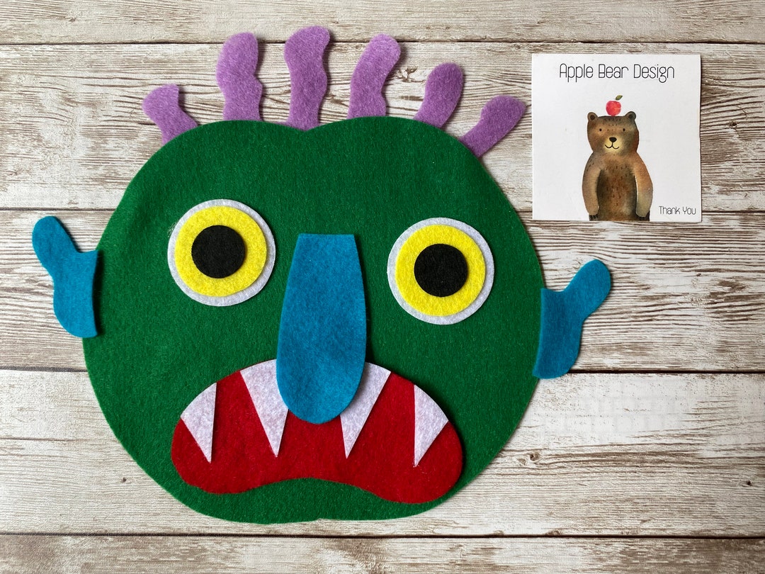 Felt Board Story Set: GO Away Big Green Monster - Etsy