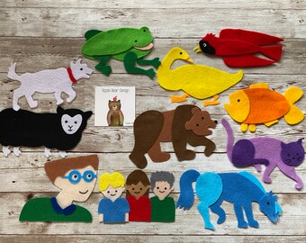Brown Bear, Brown Bear What Do You See Felt Story Set - Etsy