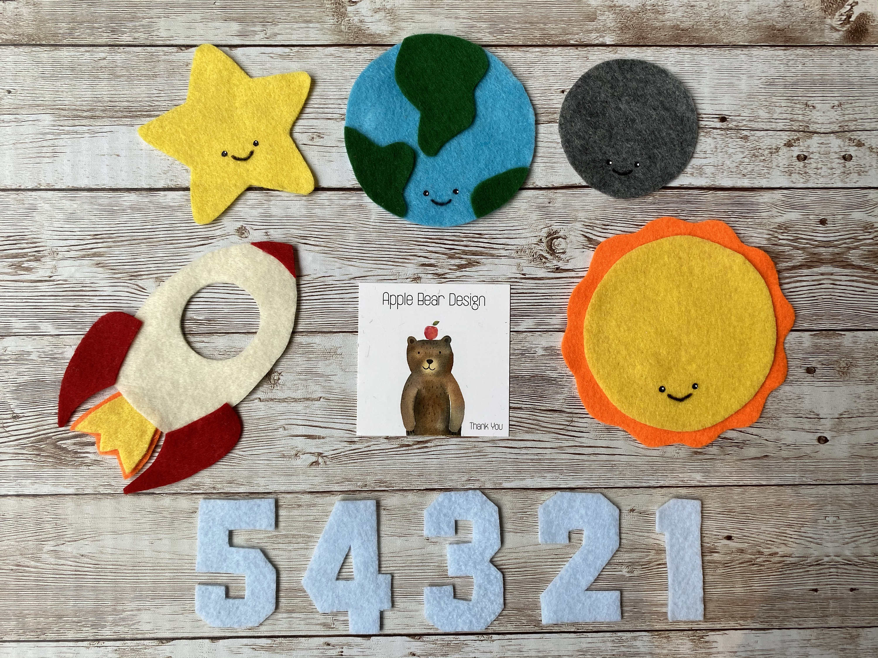 Felt Board Song Set: Zoom Zoom Zoom We Are Going To The Moon | Etsy