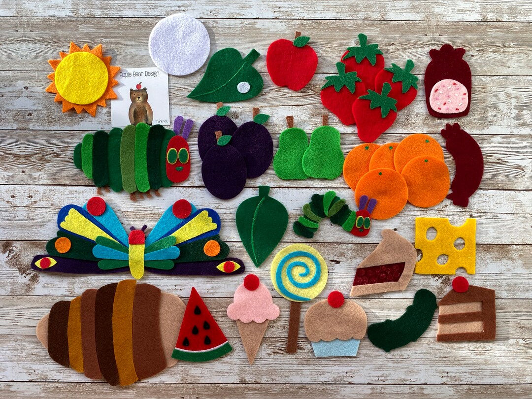 Children Felt Story Set: the Very Hungry Caterpilla - Etsy