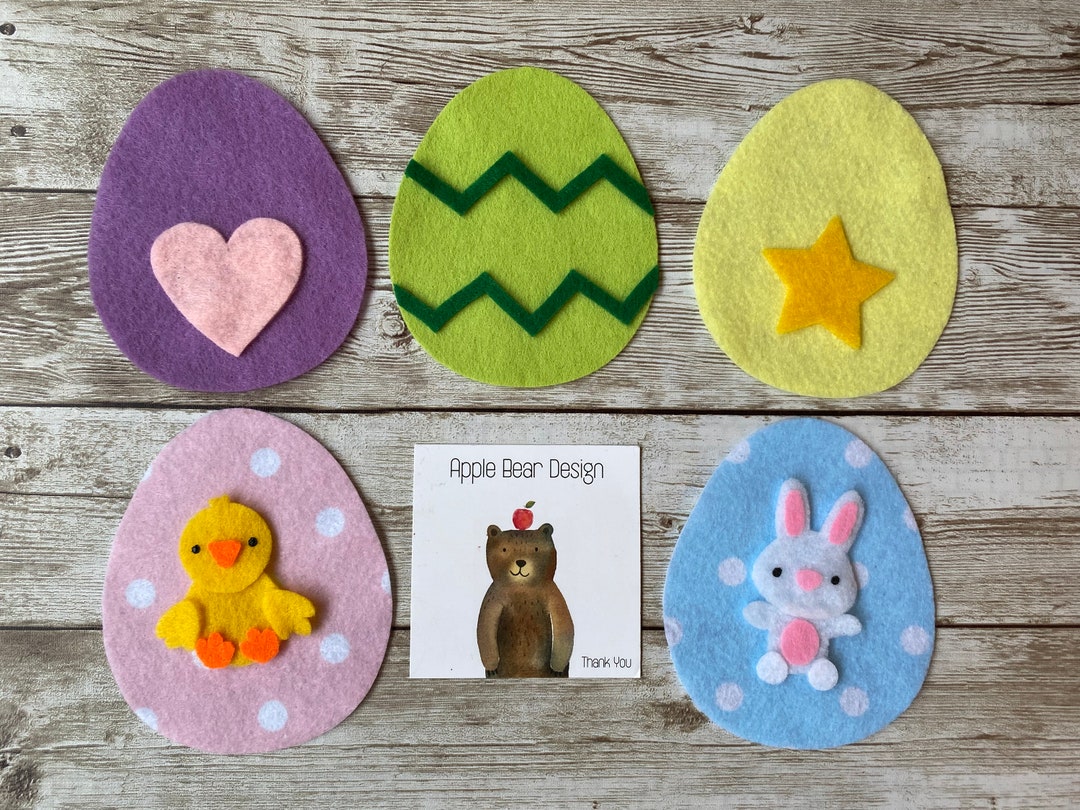 Children Felt Story Game Set: Baby Chick Easter Bunny Hide and Seek - Etsy